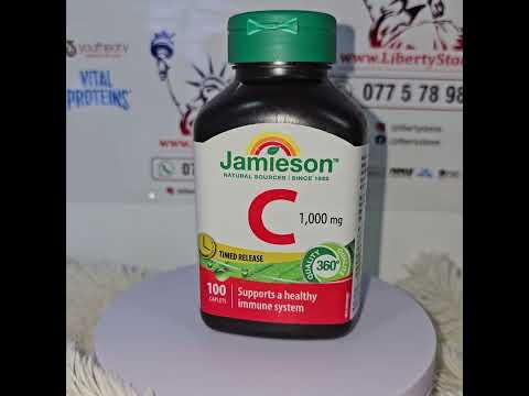 Jamieson Vitamin C1000mg Timed Release 100caps #antioxidants #supplement #skin lightening #vitamins