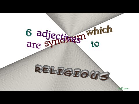 religious - 9 adjectives which are synonym to religious (sentence examples)