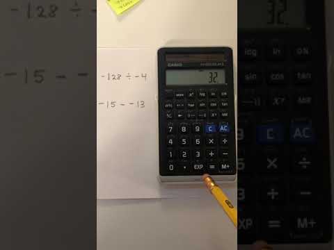Pre-Algebra Casio Integers Tutorial