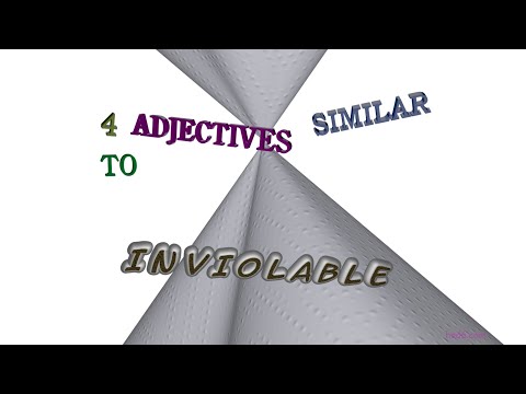 inviolable - 4 adjectives which mean inviolable (sentence examples)