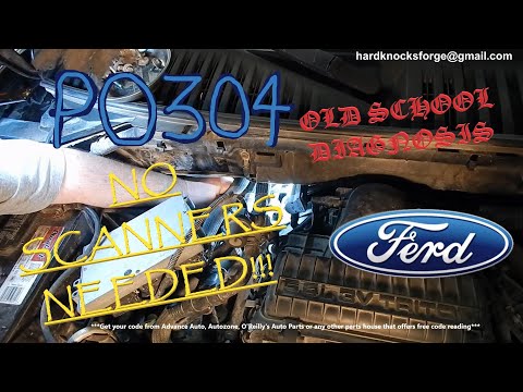 PO304 misfire diagnosis Ford 5.4L old school no scanner & shenanigans
