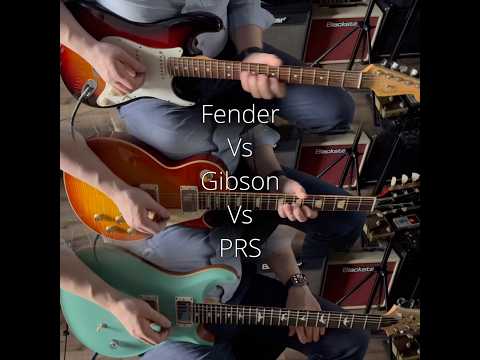 Fender vs Gibson vs PRS: same amp settings, all on the bridge pickup