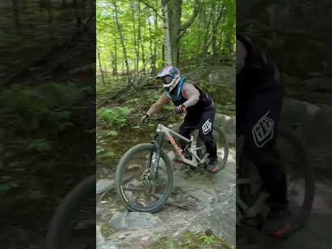 Fast MTB rock garden at Highland #bike #mtb #downhillbike #mountainbike #downhillmtb #extreme