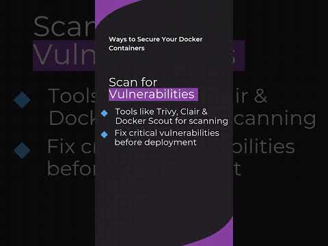 Ways to Secure Your Docker Containers 🔐 #Docker #DevOps #SecurityTips
