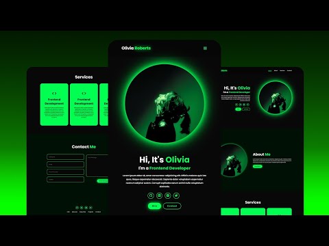 Build a Responsive Personal Portfolio Website Using HTML & CSS & JavaScript