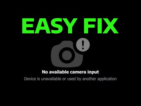 How To Fix Snap Camera No Available Camera Input Device is Unavailable or Used By Another App