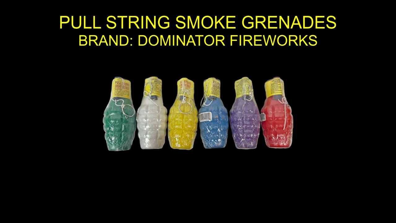 Pull String Color Smoke Grenades Dominator Fireworks