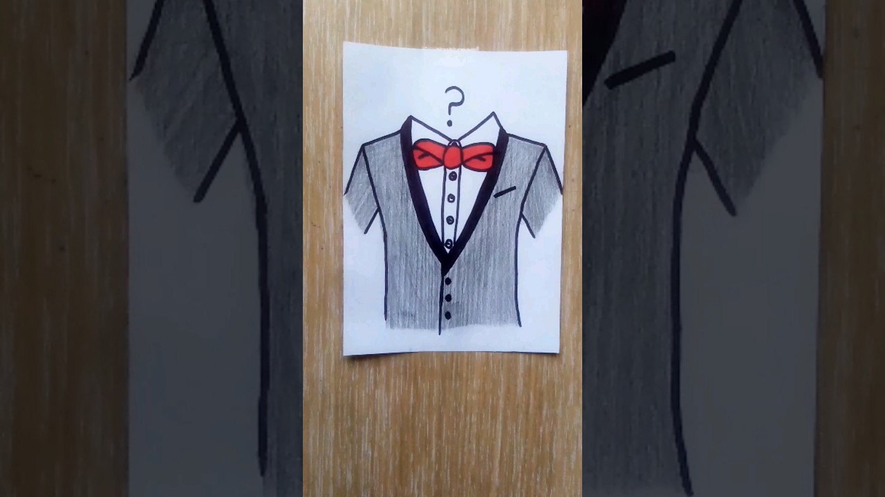 Drawing a tuxedo from the word Cat