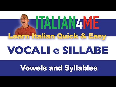 A1 - Lezione 02 | VOCALI e SILLABE | Vowels and Syllables | Learn Italian Quick and Easy |