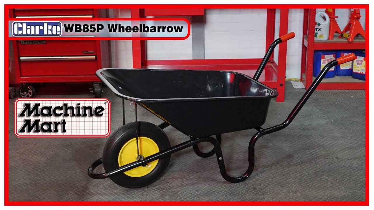 Clarke Contractor 85L Wheelbarrow with Puncture-Proof Tyre - WB85P