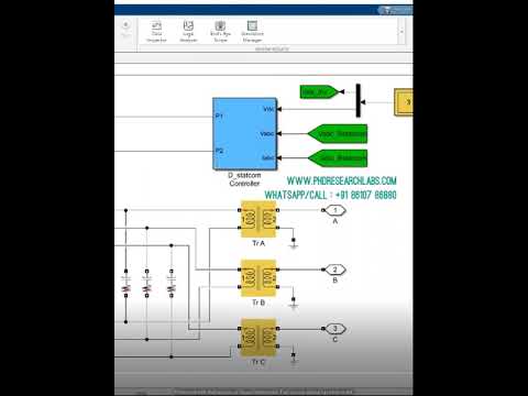 IEEE 13 bus distribution system with D-STATCOM #Matlab #Simulink #electrical #engineering