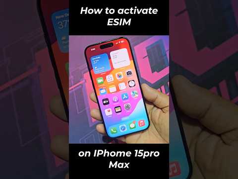 How to activate esim on iphone #iphone #esim