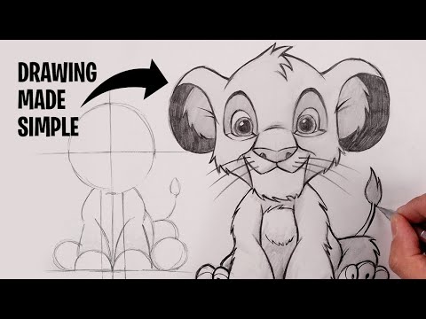 Easy Step-by-Step Tutorial: How to Draw Simba from The Lion King ????✏️ Sketch Tutorial