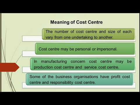 02 - Cost Centre and Cost Unit