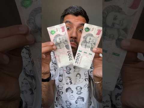 Billete de 2000 pesos argentinos FALSO