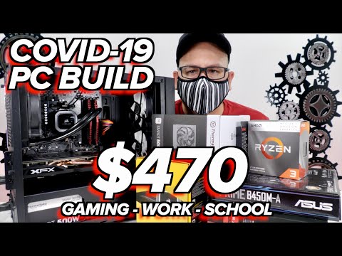 COVID-19 PC BUILD ONLY $470 / GREAT FOR GAMING - WORK - SCHOOL