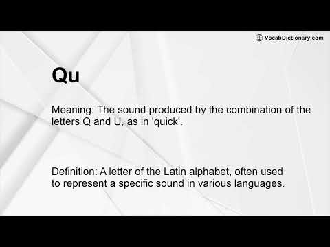 Qu Meaning