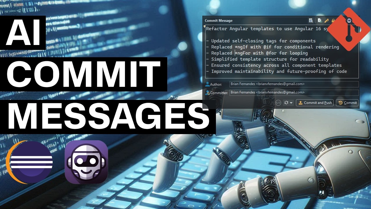 AI Commit Message Generation with Github Copilot in Eclipse