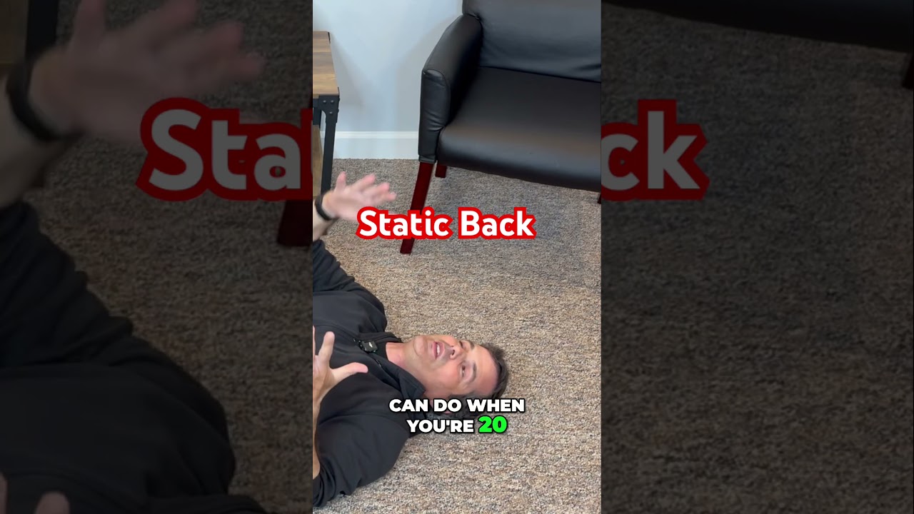 Static Back… great passive exercise realign your back. #fitover60 #over50fitclub #postureexercises
