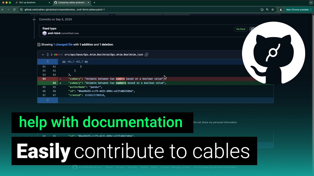 Improve cables documentation without being a github pro