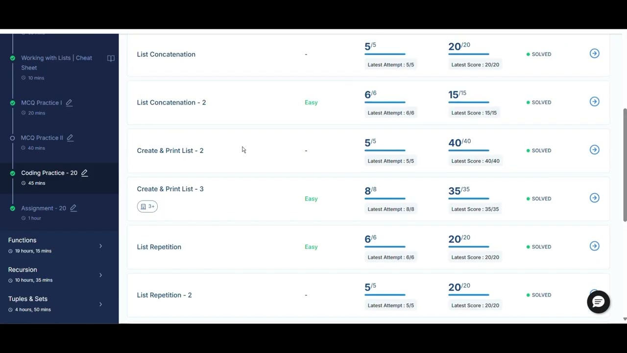 Python | Coding Practice-20 | Lists | NxtWave | CCBP 4.0