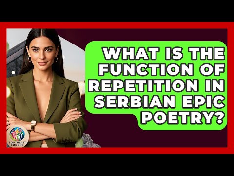 What Is The Function Of Repetition In Serbian Epic Poetry? - TalkingSoutheastEurope