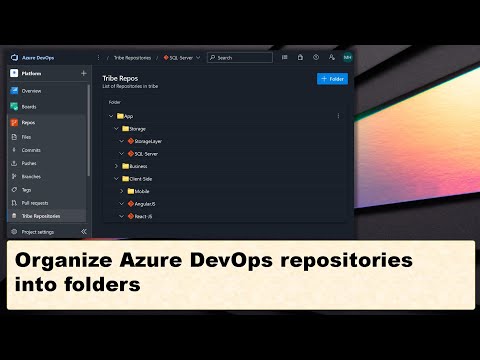 Folder structure for Azure DevOps repositories – Reverse Engineering