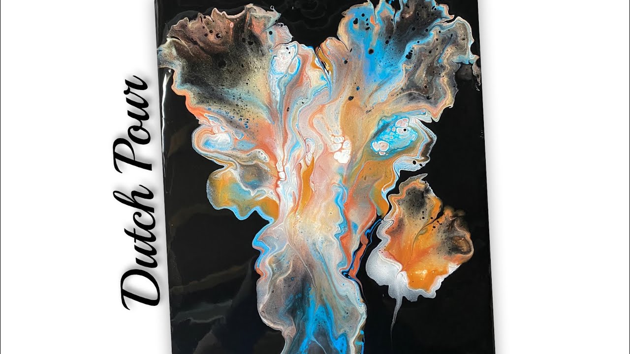 (786) Dutch Pour, Technique, Acrylic Paint Pouring