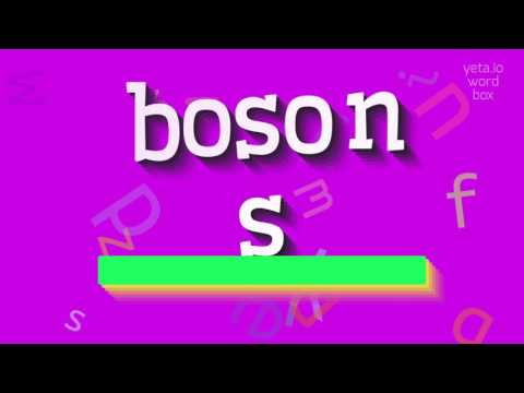 HOW TO PRONOUNCE BOSONS? #bosons