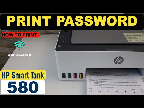 HP Smart Tank 580 WiFi Password !!