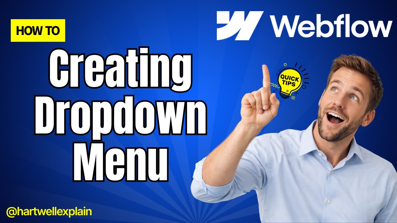 How to Webflow Creating a Desktop Dropdown Menu for Webflow Tabs Component - Tutorial (2026)