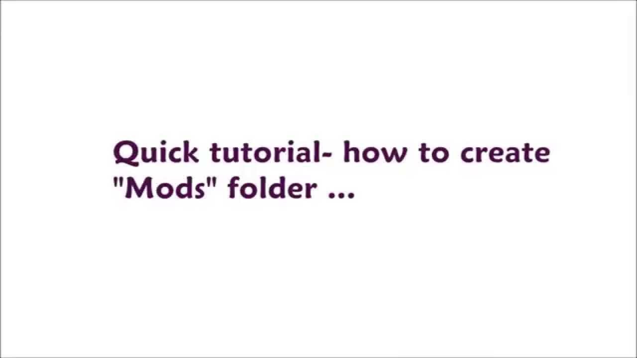 The Sims 3 - Quick tutorial - How to create Mods folder