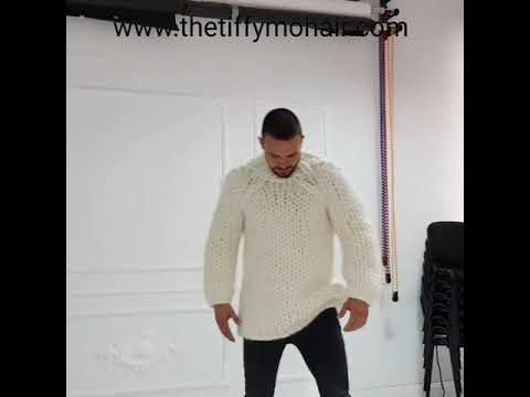 Sweater boy in a thick merino wool sweater