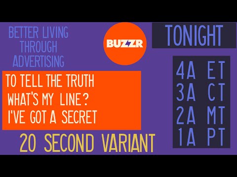 BUZZR “Better Living Through Advertising” Promo XL Tonight Starting at 4am (:20)