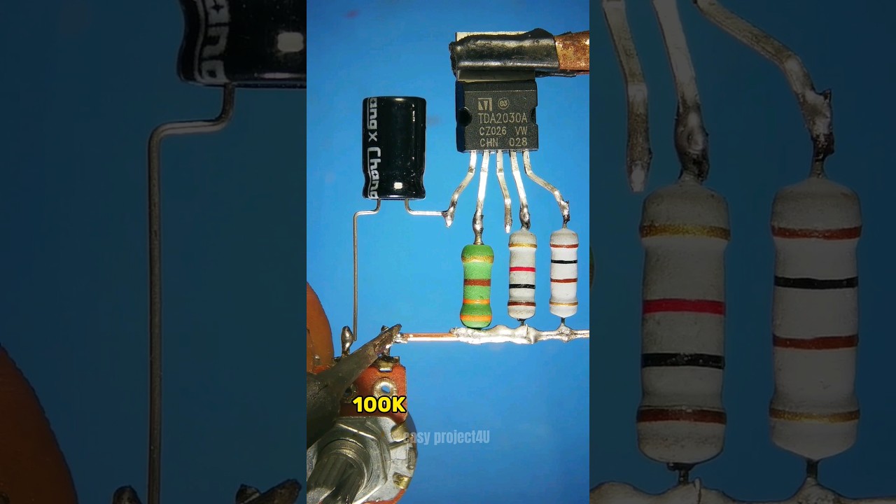 TDA2030 Ultra Sound Powerful Amplifier circuit | Electronics projects