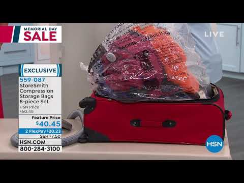 StoreSmith by StoreSmart Compression Storage Bags 8piece...