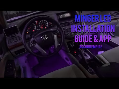 Minger Car Interior Light Strip Installation Guide and App Control