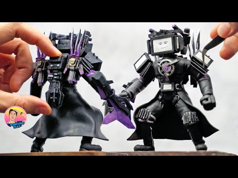 How to make Titan Tv Man 3 ( New Upgraded) with Polymer Clay. [ Skibidi Toilet ]