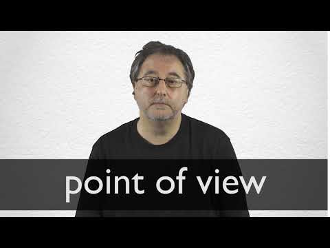 How to pronounce POINT OF VIEW in British English