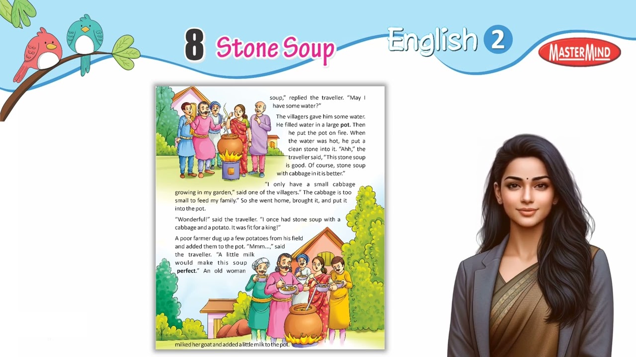 Chapter-8 Stone Soup | English-2 | Carvaan | School Learning