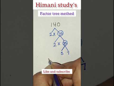 find the prime factors । factor tree methed #prime #factors #treemethed #product #trending
