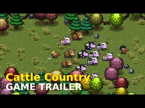 Cattle Country – Official Gameplay Trailer (2025) | Cozy Cowboy Life Sim Adventure