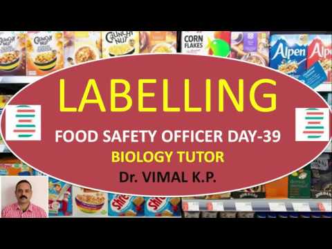 NUTRITIONAL LABELLING OF FOOD. FOOD SAFETY OFFICER CRASH COURSE DAY-39