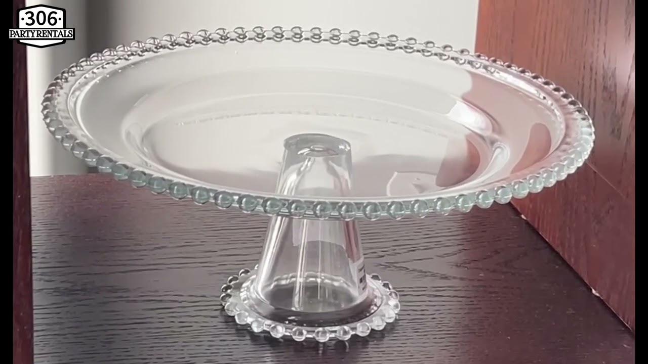 Glass Bead Cake Stand Rental Saskatoon - 306 Party Rentals