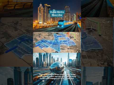 Dubai Metro Blue Line set to launch in 2029, #DubaiMetro #BlueLine. Full video on my channel.