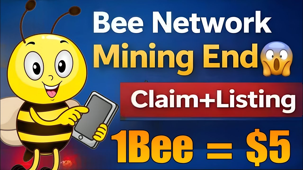Boom 💥 Bee Network New Update l Bee Coin Claim & Listing Announced 😱1Bee ° $5 🤑🎉 #beenetwork #crypto