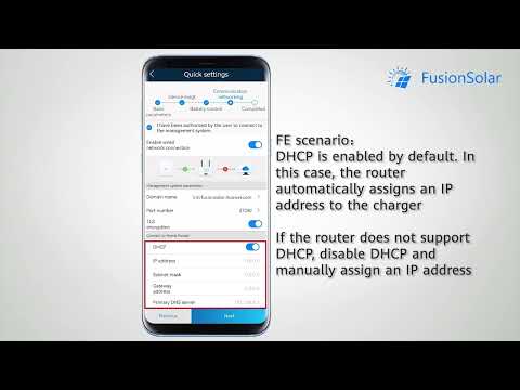 Huawei FusionSolar Application Setup Wizard Inverter
