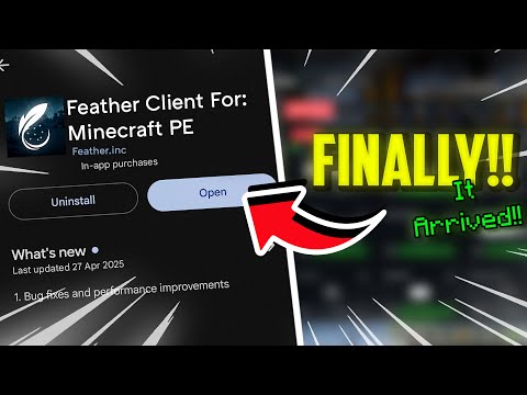 *FINALLY* Feather Client Launched For Minecraft PE! | *Lag Fix* Client 🔥