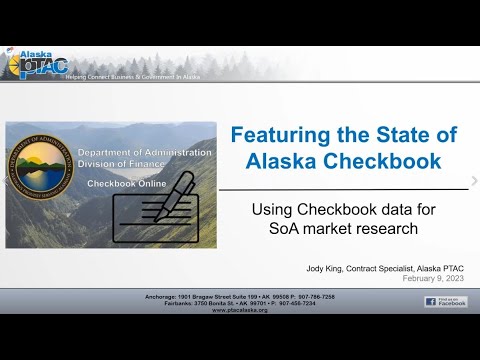 Featuring the State of Alaska Checkbook