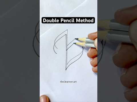 Letter āZā Calligraphy āļø | Easy & Aesthetic Hand Lettering with Double Pencil #shorts #calligraphy